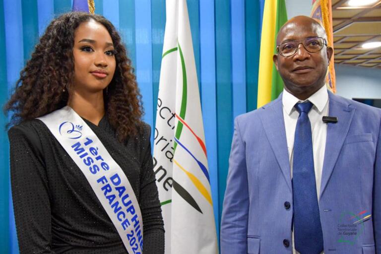 Retour en Guyane d’Audrey Ho-Wen-Tsaï, miss Guyane 2023, élue 1ère dauphine à l’élection Miss ...