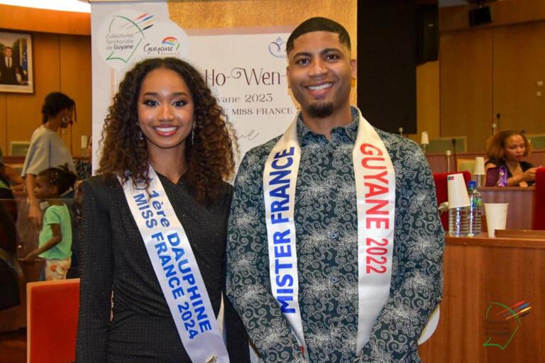 Retour en Guyane d’Audrey Ho-Wen-Tsaï, miss Guyane 2023, élue 1ère dauphine à l’élection Miss ...